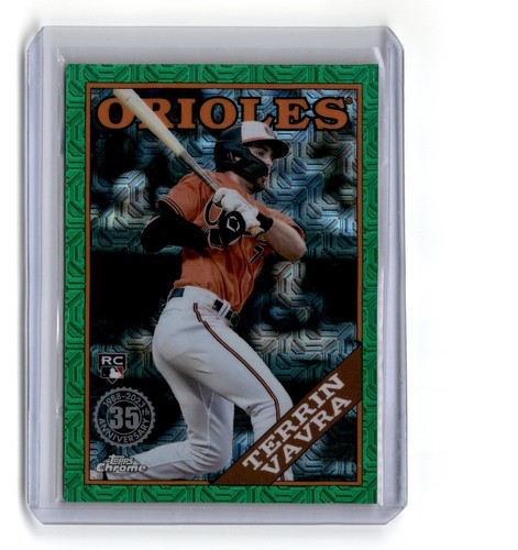 Terrin Vavra 2023 Topps 88' 35th Anniversary Chrome Green Refractor /99 ...