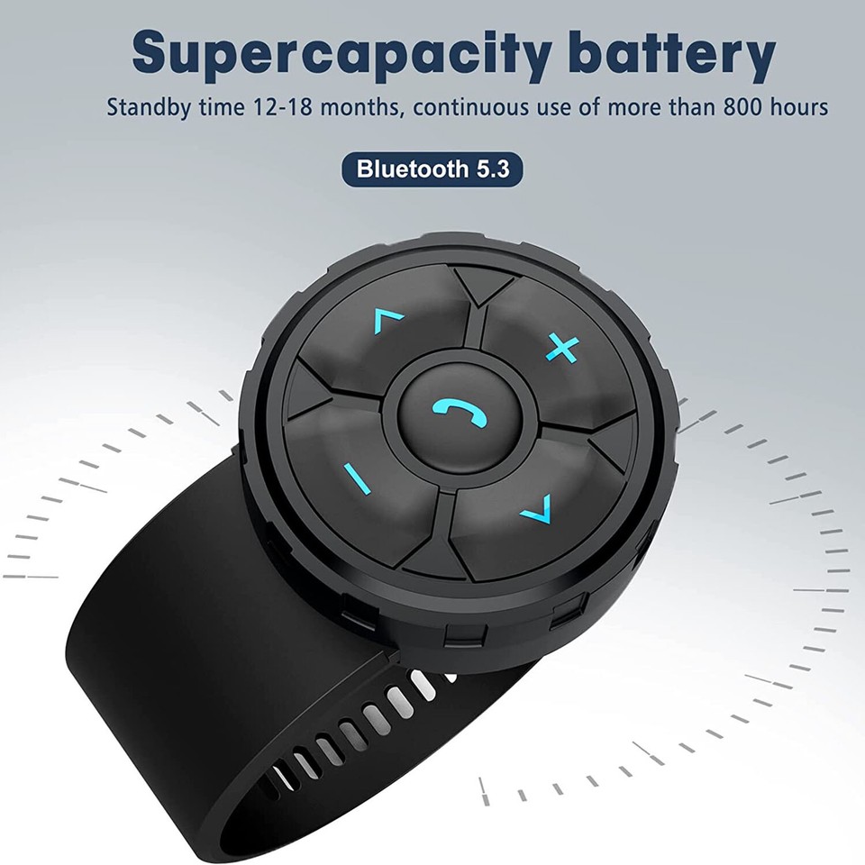 Car Bluetooth Remote Control with Strap IP67 Phone Controller for ...