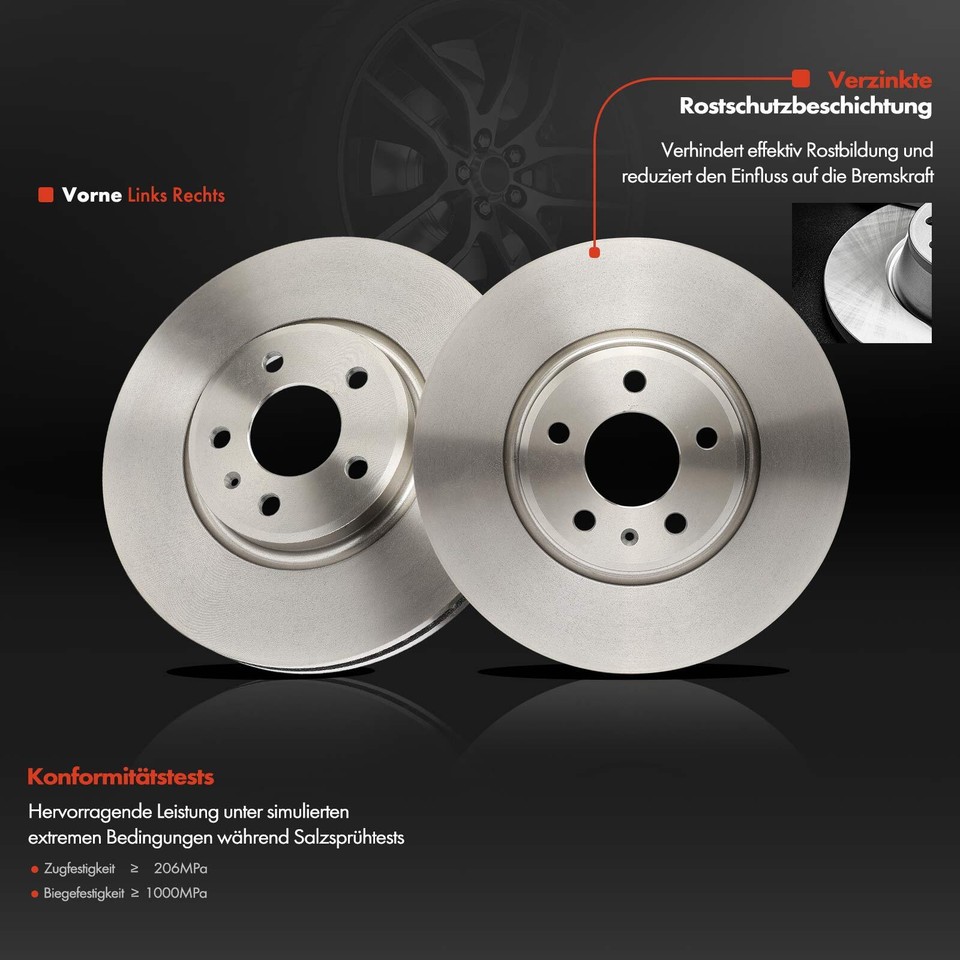 Bremsscheiben Bremsbeläge Vorne 320mm für Audi A6 C7 A7 Q5 PR-Nr: 1LA ...