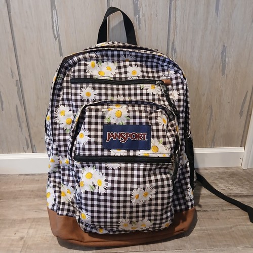 JanSport Cool Student Laptop Backpack -Daisy Mae with Black White ...