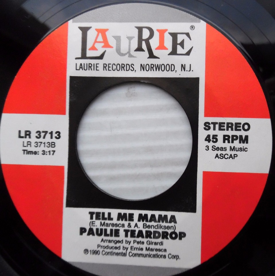 PAULIE TEARDROP Tell me Mama ATLANTIC CITY N.J Groover 1980 Pop 45 ...