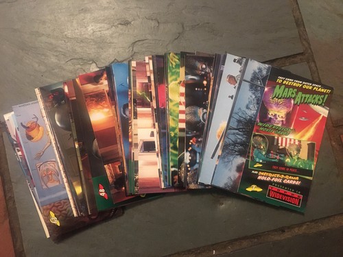 MARS ATTACKS THE MOVIE TOPPS WIDEVISION SET OF 72 NON-SPORT CARDS NM ...