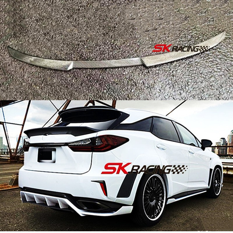 Real Carbon Fiber Rear Roof Spoiler Wings Lip Fit For Lexus RX350 450h ...