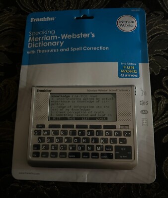 Franklin Speaking Merriam Webster's Dictionary w/Thesaurus Spell ...