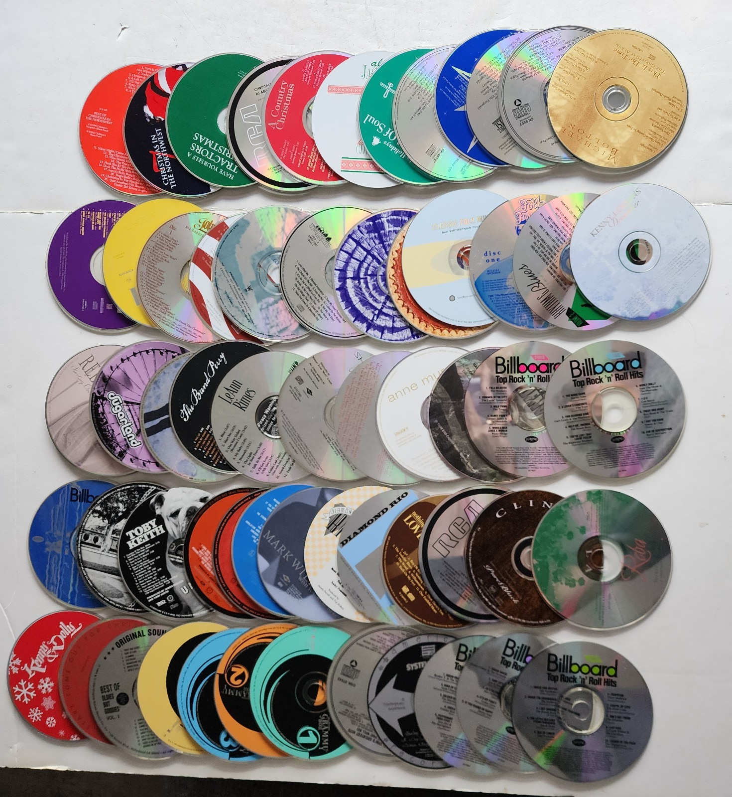CD Wholesale 250 Loose Discs Lot Country Folk Easy Listening Pop R&B ...