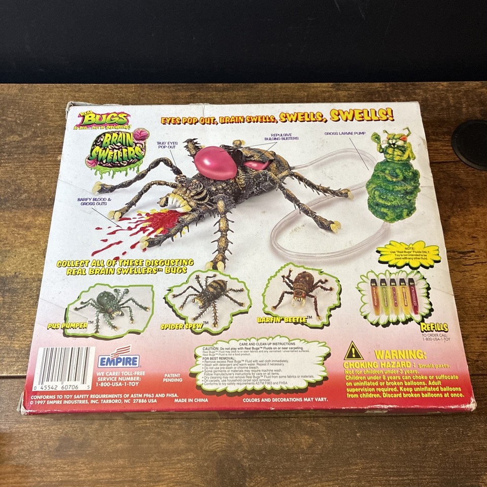 Vintage 1997 Real Bugs Brain Swellers by Empire Industries Brand New | eBay