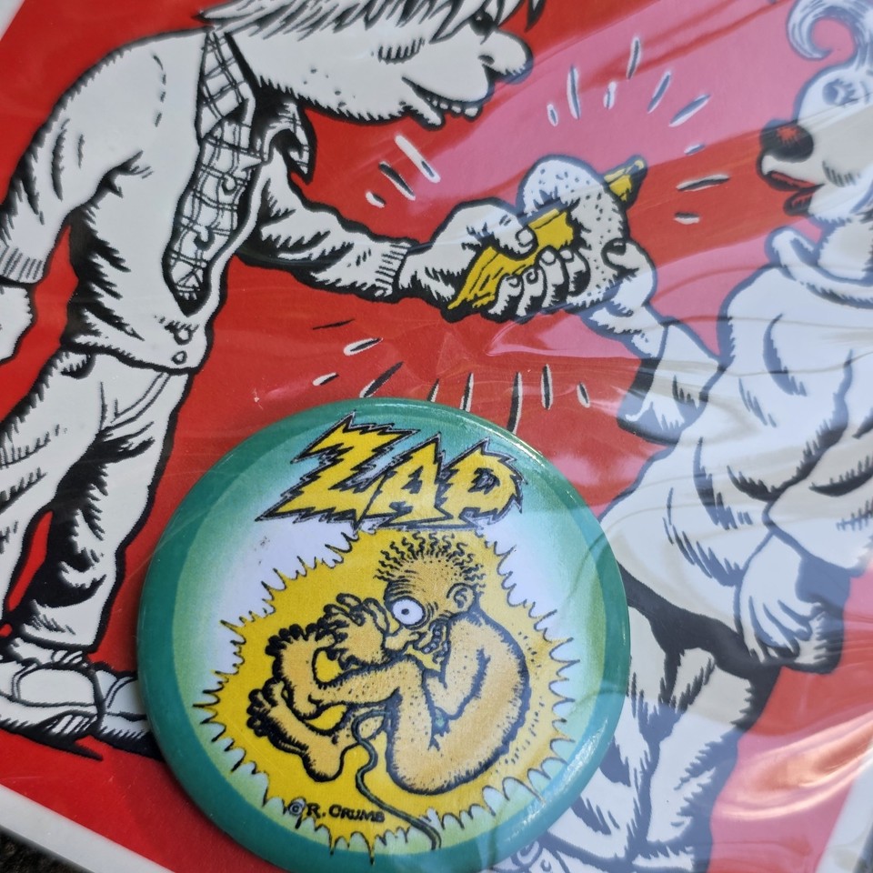 2001 R. Crumb Zap Weirdo Badge Pin NIP | eBay