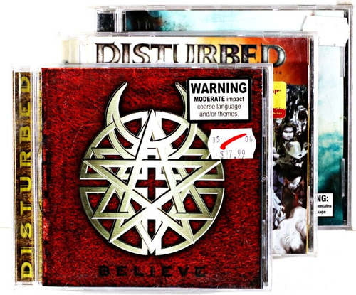 Disturbed The Sickness Ten Thousand Fists Believe Lot of 3 CDs ...