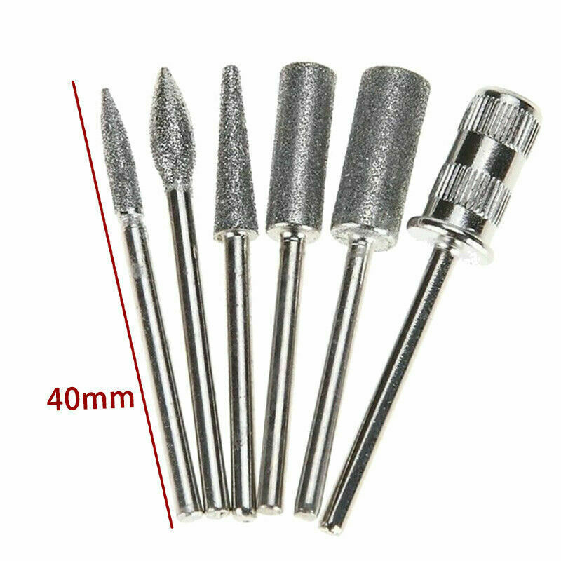Nail Drill Bits Electric Manicure Machine Cutter Diamond File Gel ...