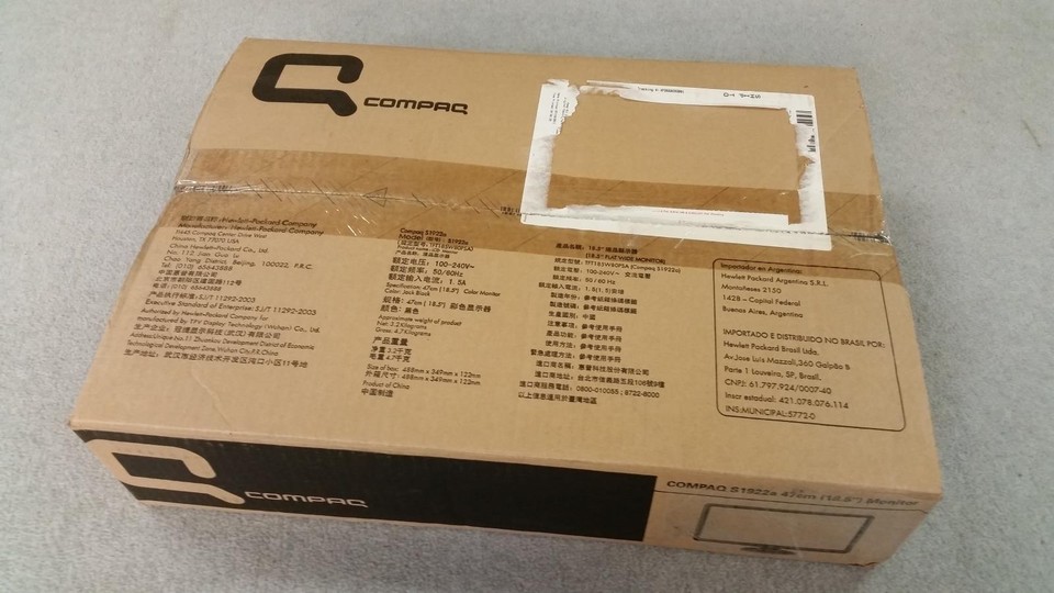 HP/Compaq S1922 18.5" Widescreen LCD Monitor Display | eBay