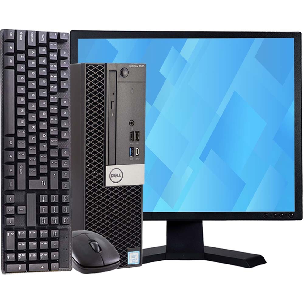 Dell i5 Desktop Computer SFF PC 8GB RAM 500GB HD 19" LCD Windows 10 Wi-Fi