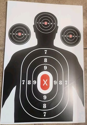 Shooting Targets - Pad Of 50, Cardstock 12x18 In. For Rifle Pistol ...