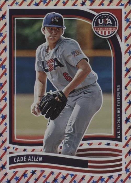 2024 Panini Stars and Stripes - Cade Allen #47 Stars & Stripes /50 (RC ...