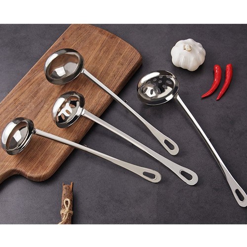 Long Handle Soup Spoon Stainless Steel Long Spoons for Kitchen Cooking ...