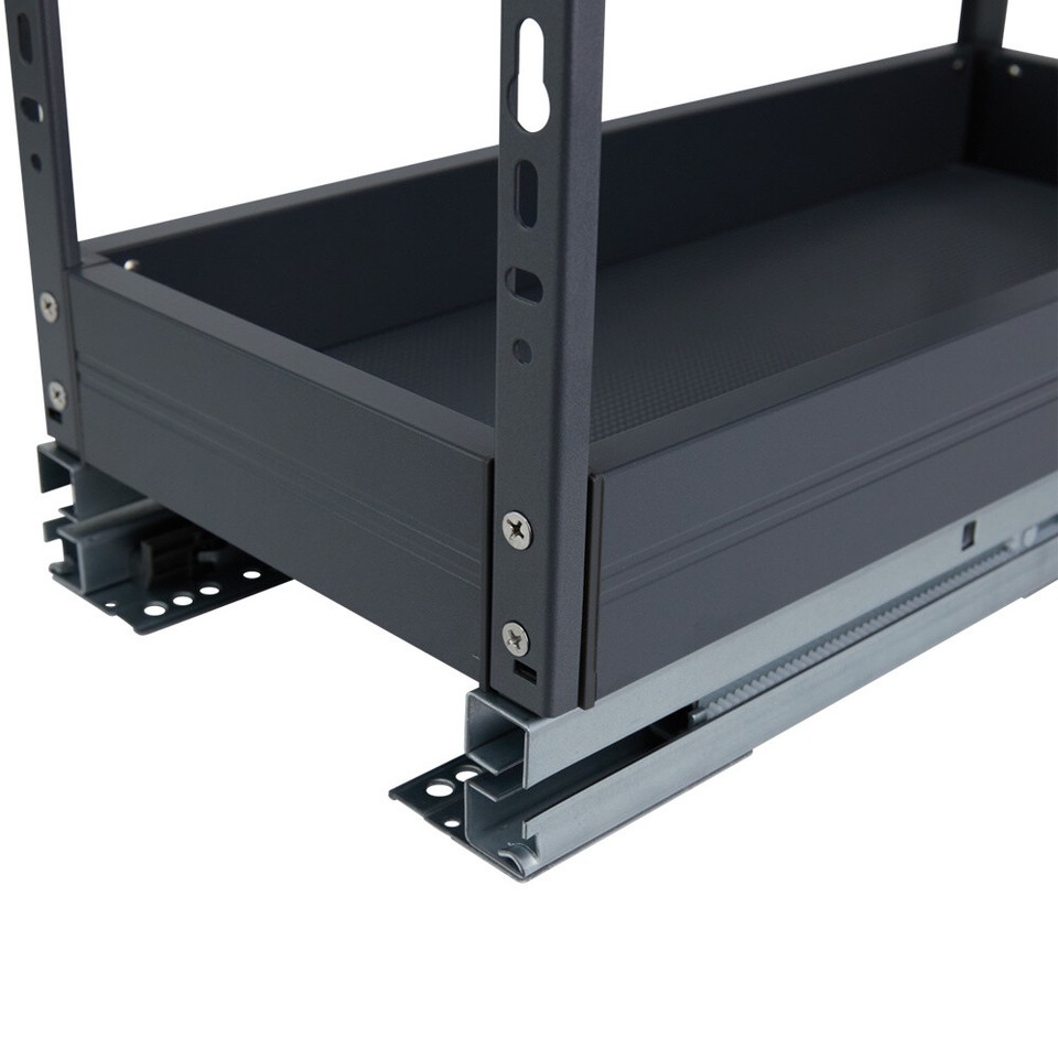 Width 100mm-250mm Pull Out Aluminum Basket Kitchen Larder Drawer ...