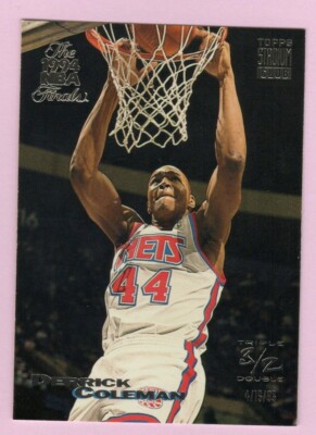 1993-94 Topps Stadium Club Derrick Coleman #101 New Jersey Nets - NBA ...