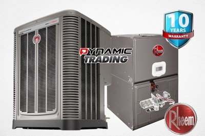 Rheem 5 Ton 13.8 to 15.2 SEER2 AC System with Short Boy Shorty 35" Air ...