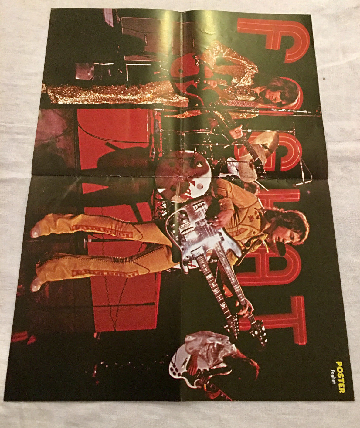 Foghat Live 1976 Dave Peverett Tony Stevens - Swedish Poster Magazine ...