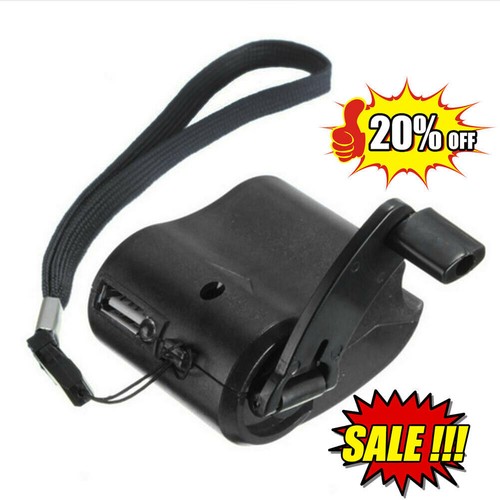 Portable Wind UP Dynamo Hand Crank USB PDA MP3 Cell Charger Emergency ...