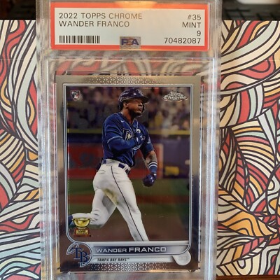 2022 Topps Chrome Wander Franco Rookie Card RC #35 PSA 9 MINT Rays | eBay