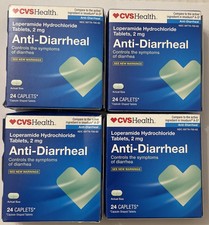 CVS Anti-Diarrheal 2mg Loperamide Hydrochloride - 24 Tablet for sale ...