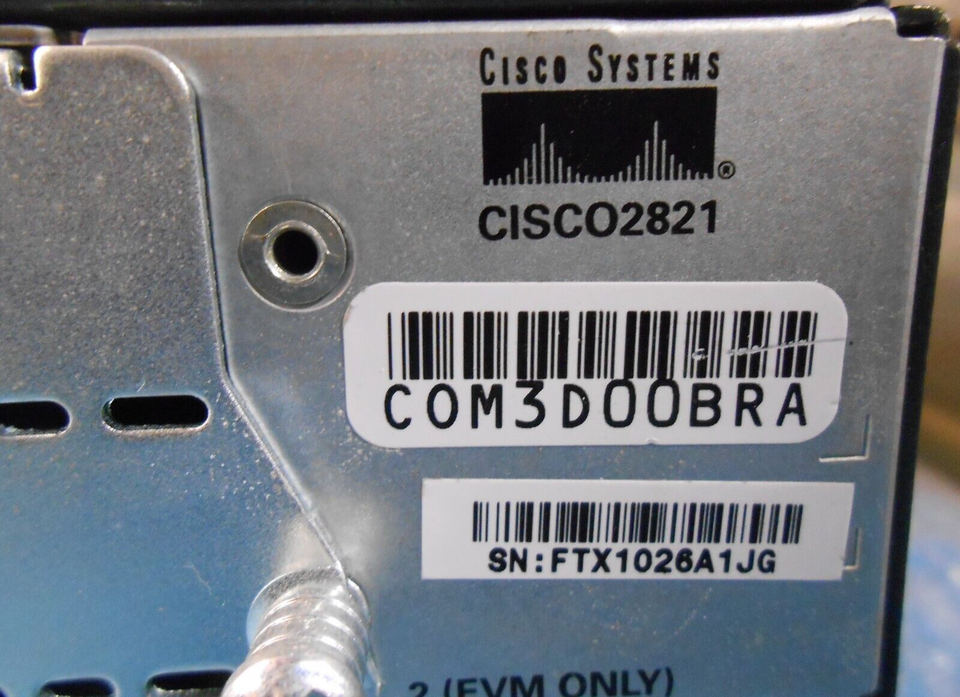 Cisco 2800 Series CISCO 2821 Integrated Gigabit Ethernet Services ...