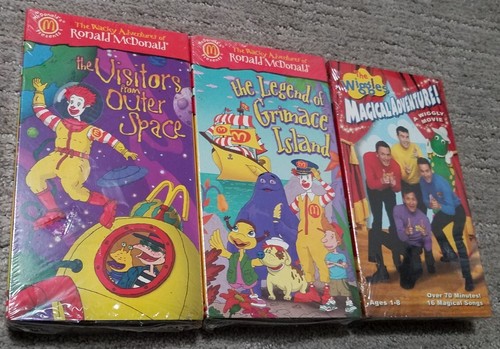 Lot 3 New Sealed Kids McDonald’s Ronald McDonald Wacky Adventure The ...