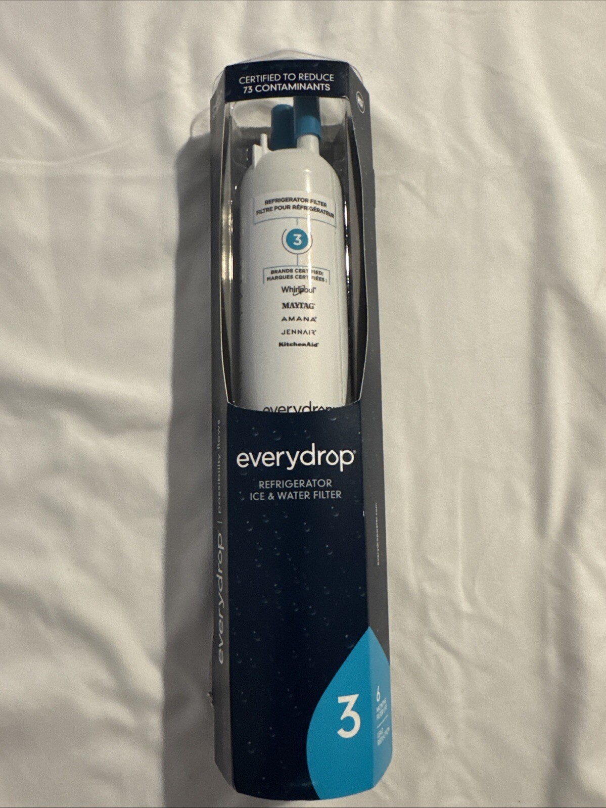 Everydrop by Whirlpool Ice and Water Filter 3, 1 Single-Pack EDE3RXD1 ...