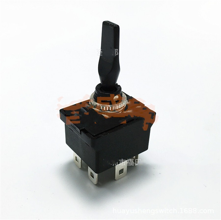 Black 6 Pin 3 Position On / Off / On Toggle Self-Return Switch for 12V ...