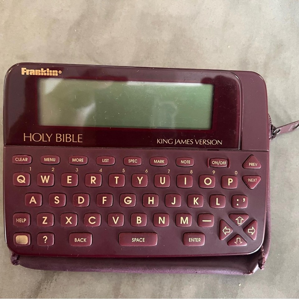 Franklin Bookman Holy Bible King James Version KJB with case! | eBay