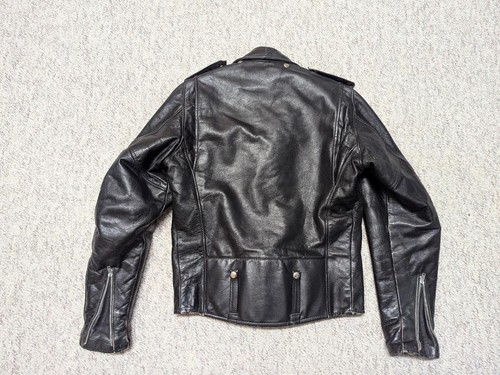 vintage 1970s jacket HARLEY DAVIDSON black 38 tall long AMF motorcycle ...