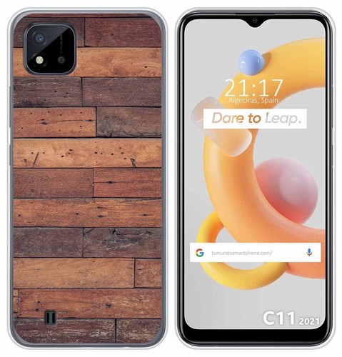 Housse En Silicone Pour Realme C11 2021 Design Bois 03 Dessins 8434844607491 | eBay