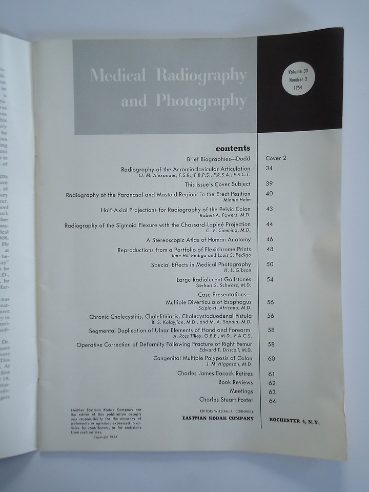 Kodak Medical Radiography & Photography 1954 Magazine Booklet | eBay