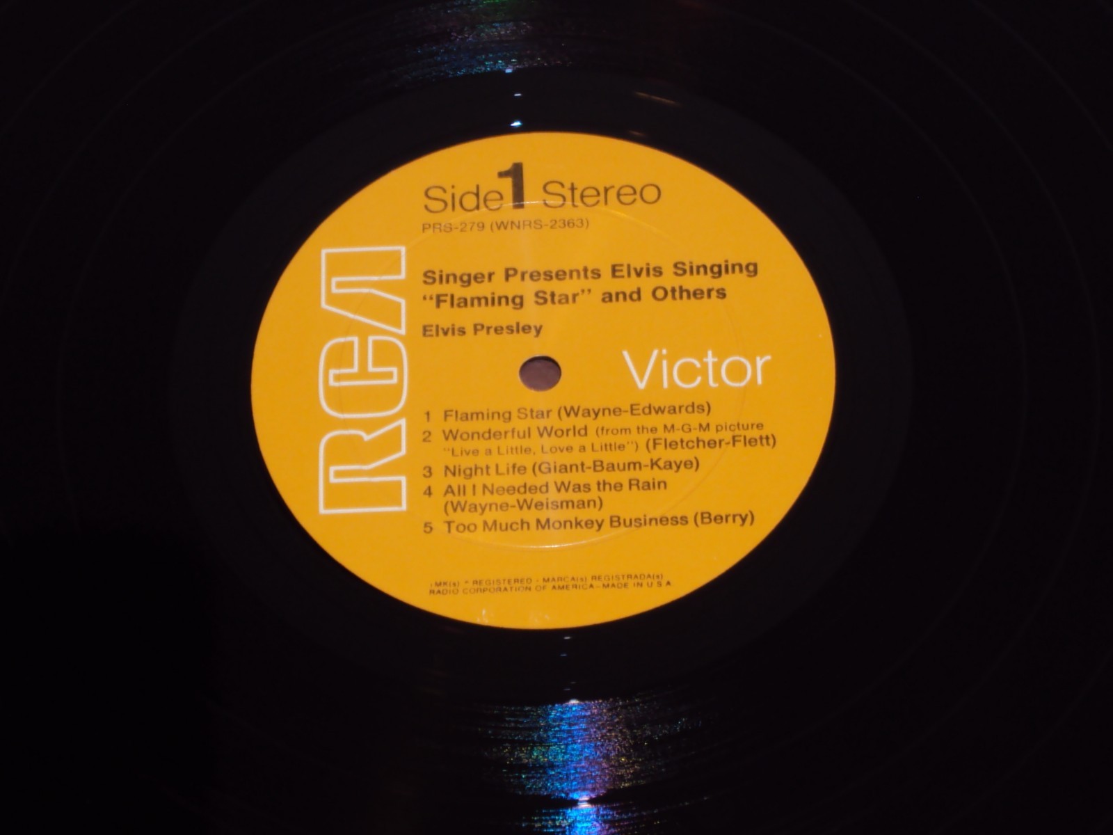 SINGER PRESENTS ELVIS SINGING FLAMING STAR - ORIG- ALBUM - LP - PRESLEY ...