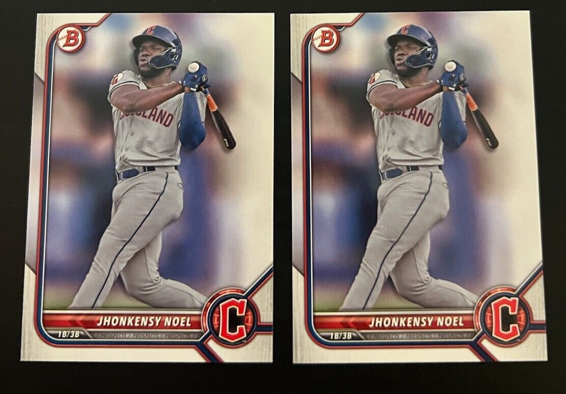 2 2022 Bowman Draft Jhonkensy Noel #BD-60 Cleveland Guardians ROOKIE ...