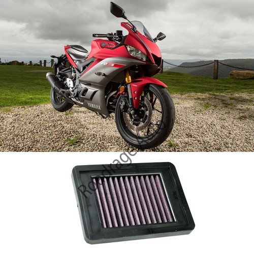 Motorcycle Air Filter Element Washable For Yamaha YZF-R3 MT03 15-22 ...