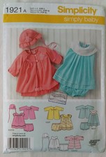 Simplicity Sewing Pattern 8143 1950s Vintage Babies Set Playsuits Xxs-l ...