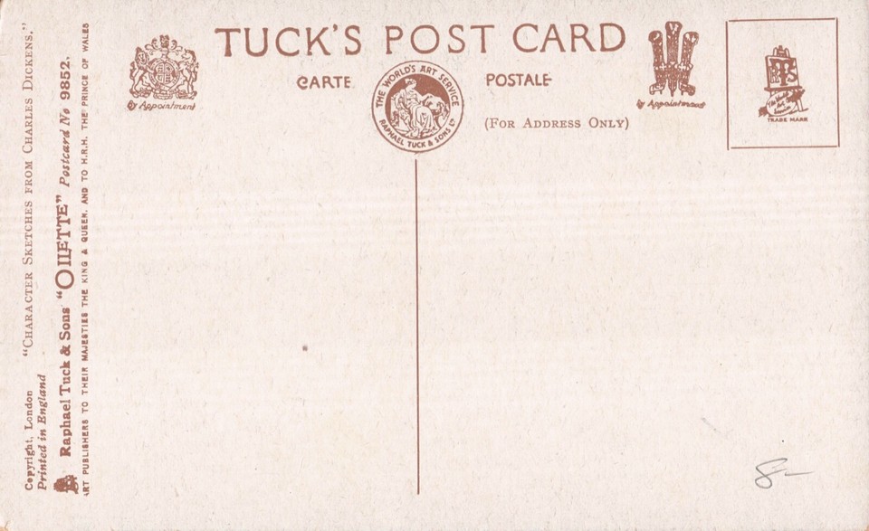 Mr. Micawber Makes Punch Dickens Characters Raphael Tuck Vintage ...