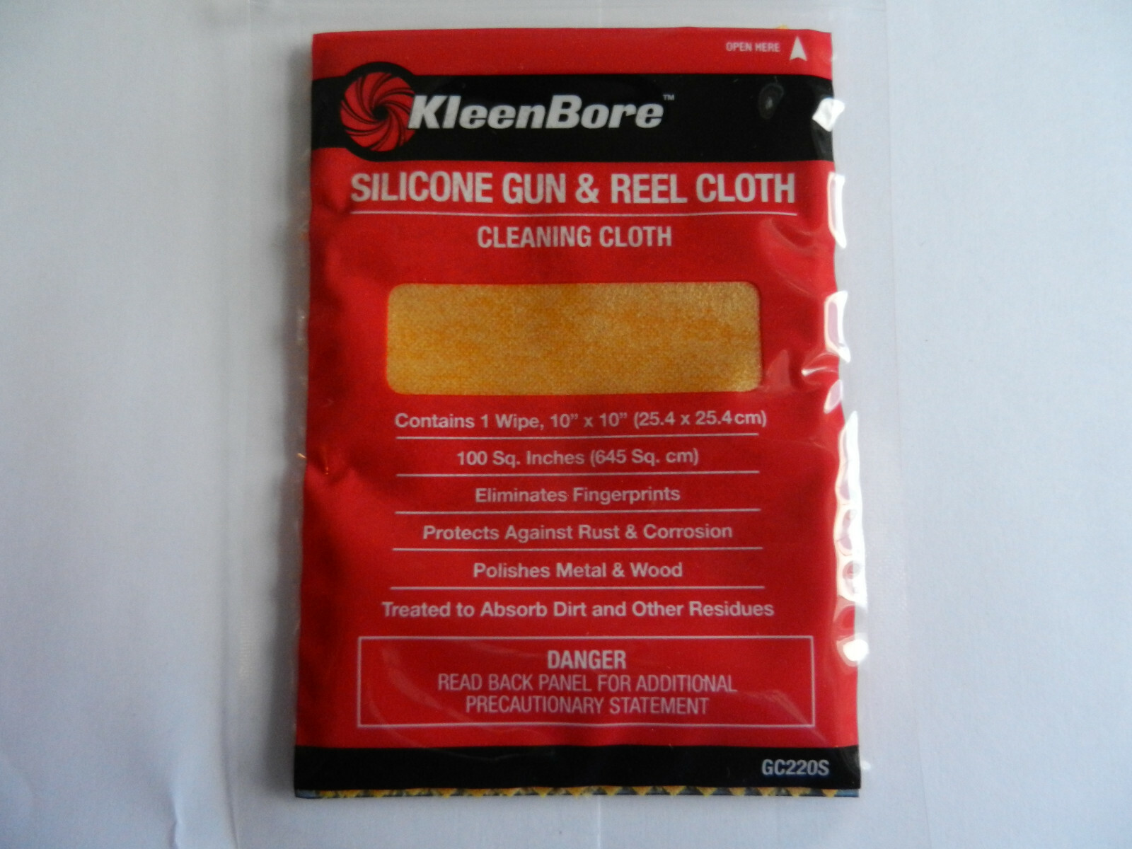 KleenBore Silicone Gun & Reel Cloth; 1 Cleaning Cloth; 100 Sq Inches ...