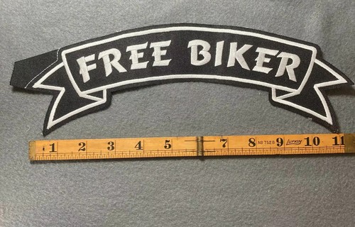 Large Free Biker Motorcycle Jacket Vest Patch H6 | eBay
