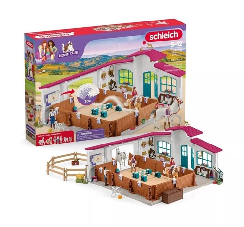 Schleich Horse Club Peppertree Riding Arena 179-Piece Horse Playset with Ridi... | eBay