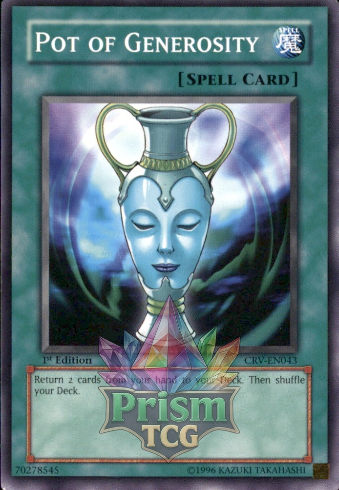 1st Ed Pot of Generosity CRV-EN043 Yugioh | eBay