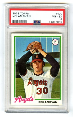 NOLAN RYAN~CALIFORNIA ANGELS~1978 TOPPS PSA-4 VG-EX HOT MLB CARD #400 ...