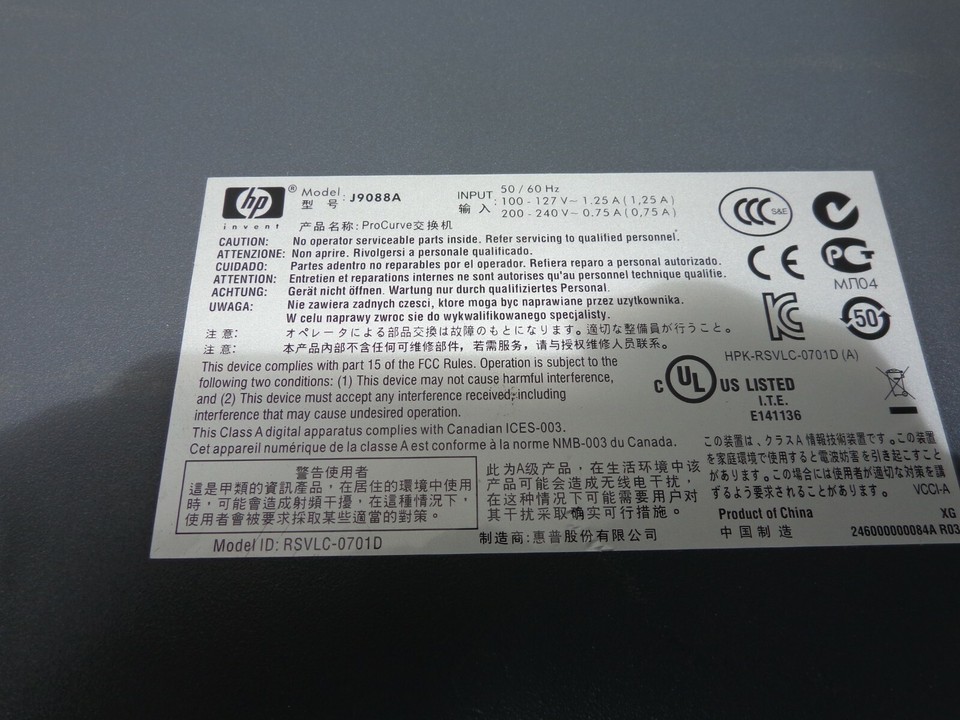 HP PROCURVE 2610-48 J9088A 48-PORT 10/100 ETHERNET NetworkSWITCH | eBay