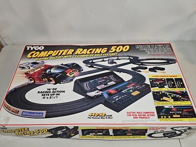 RARE NEW OLD STOCK 1989 TYCO Computer Racing 500 Slot Car Set. NEW ...