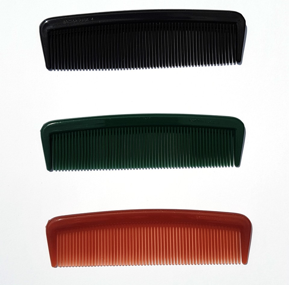 Pocket Hair Comb Beard Comb Moustache Comb Grooming Comb 9cm/10cm pkt 3 ...