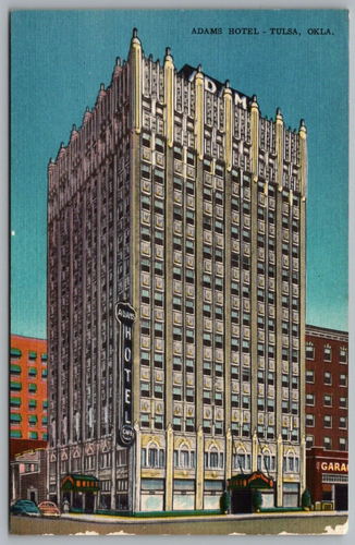 Vintage Postcard - Adams Hotel - Tulsa Oklahoma - OK | eBay
