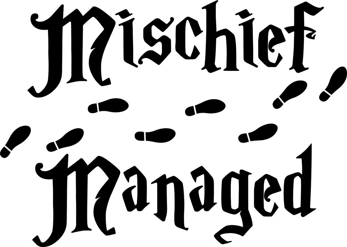 Mischief Managed Harry Potter Font