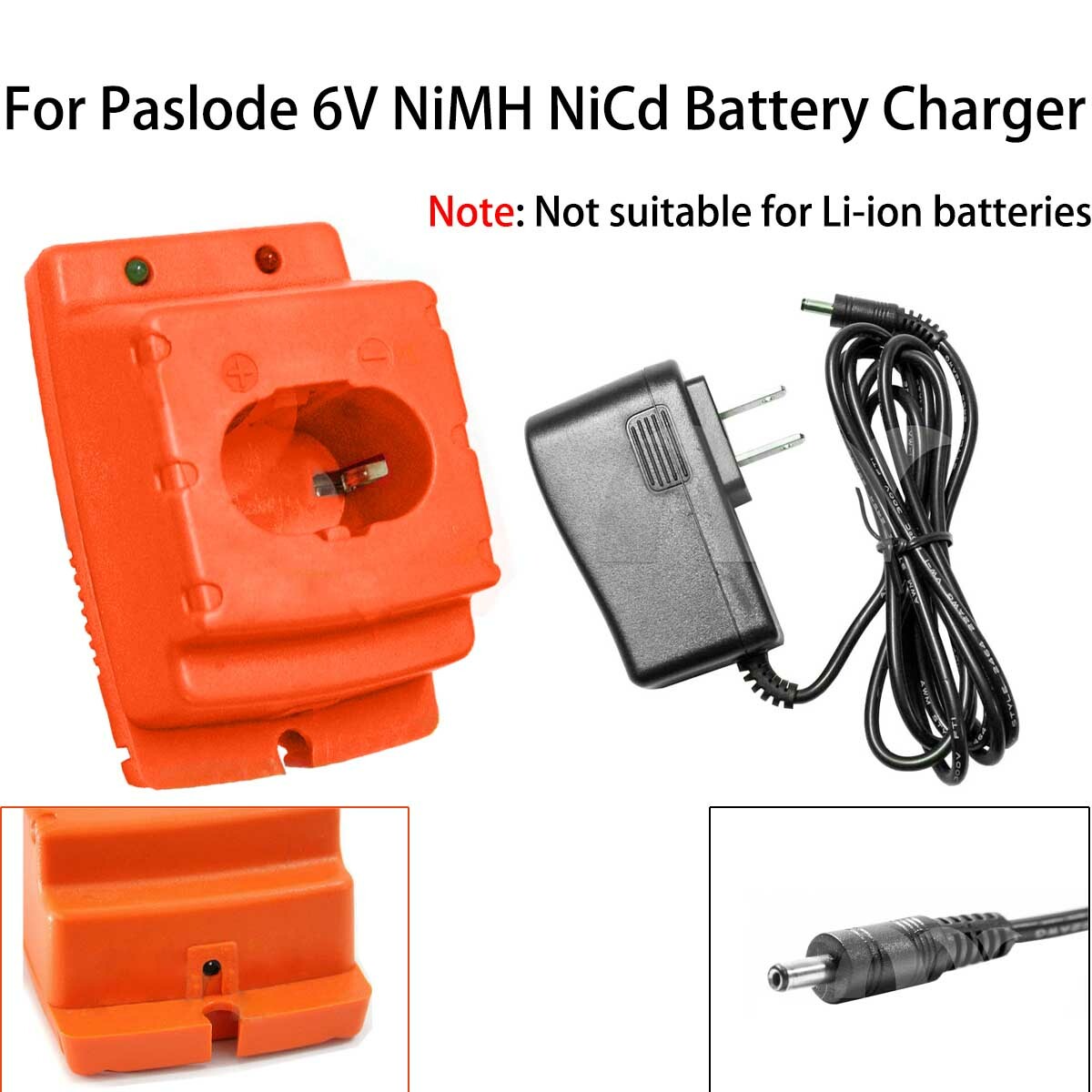 of battery charger For Paslode 6V frame nail gun 902200 900420 B20540 ...