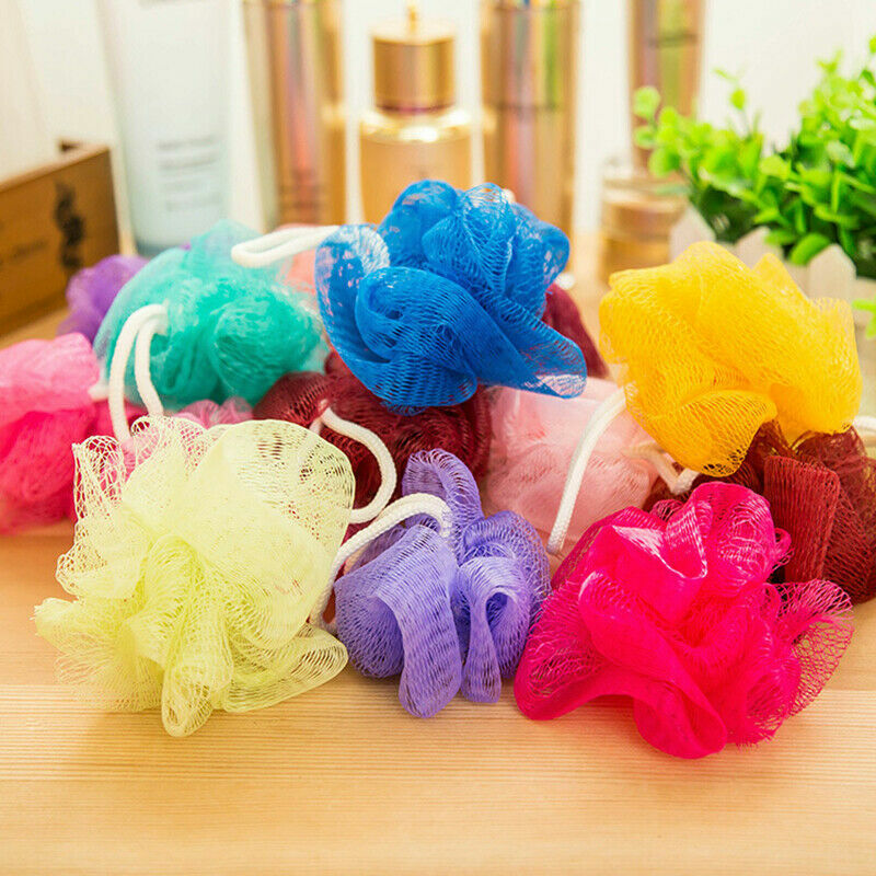 5 X Mesh Bath Sponge Balls Buffer Shower Puff Body Exfoliate Wash ...